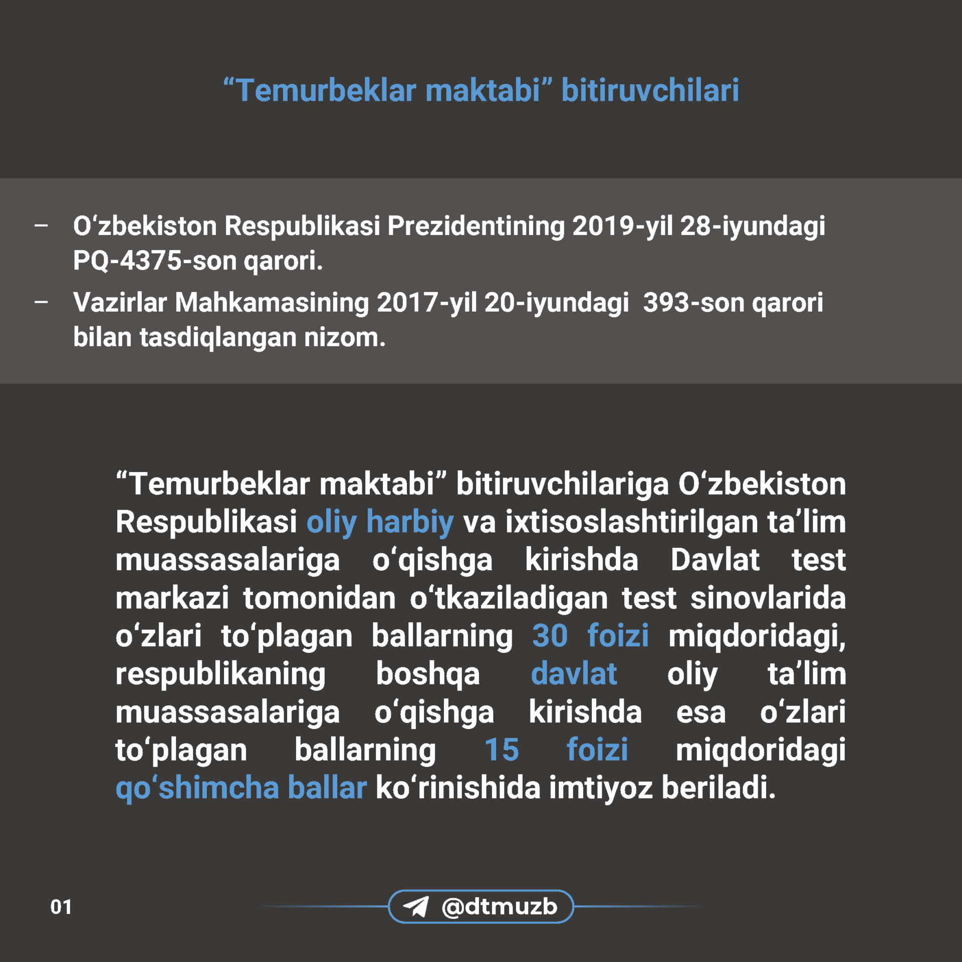 DTM CEFR imtihoni namunaviy test topshiriqlar to'plami