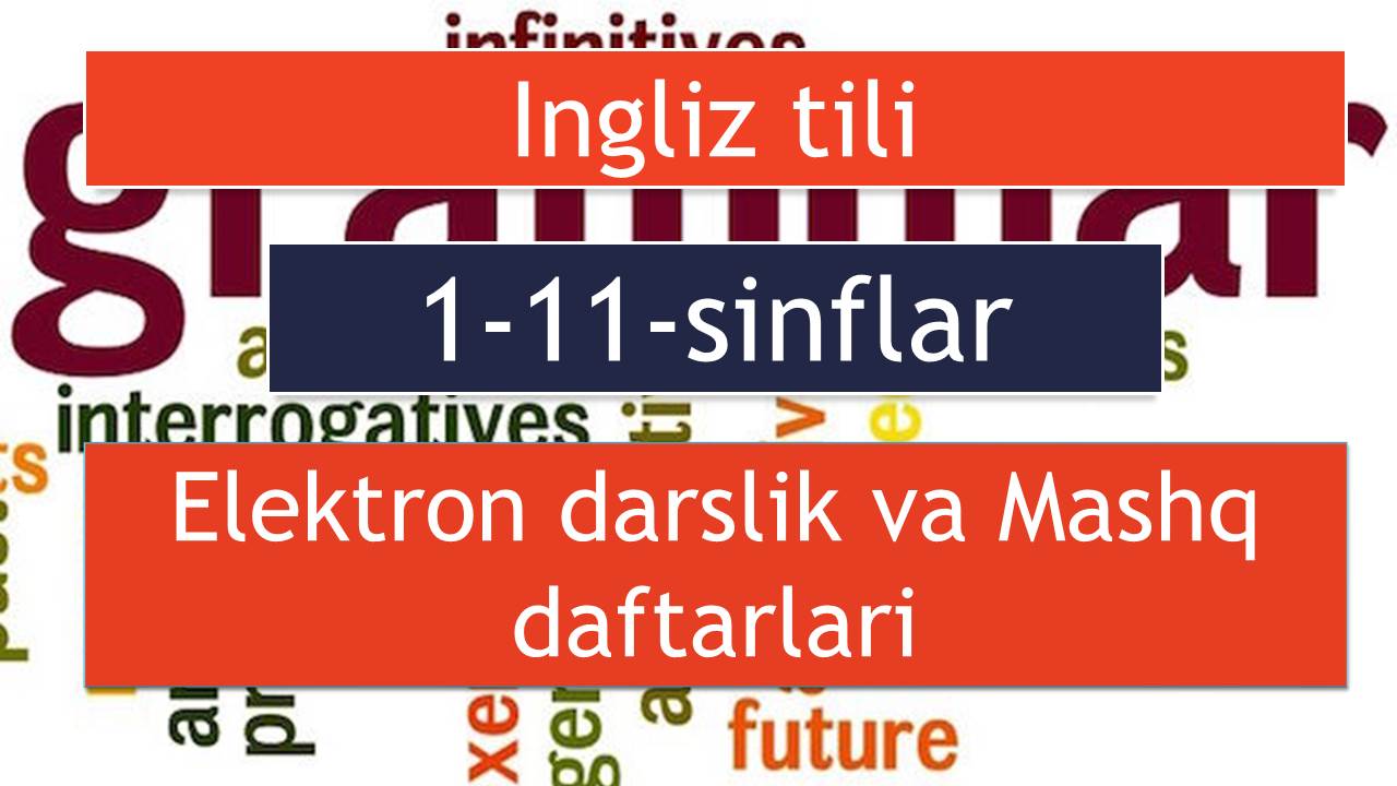 2025–2026-o‘quv yili uchun 1-11-sinf Ingliz tili elektron darslik va ...